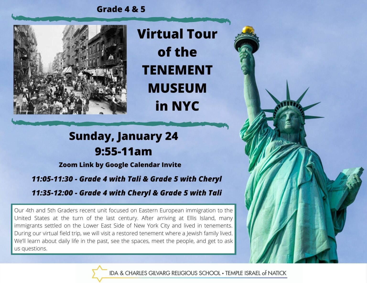G. 4 & 5 Tenement Museum Virtual Tour | Ida & Charles Gilvarg Religious ...